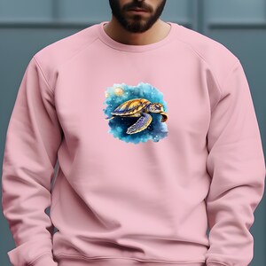 12 Watercolor Sea Turtle Digital Clipart, Celestial Sea Turtle Scrapbooking Clipart Bundle ...