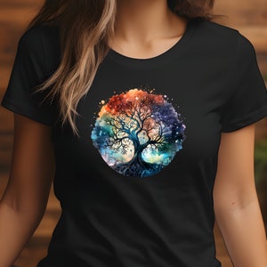 12 Watercolor Tree of Life Sublimation PNG, Colorful Tree of Life ...