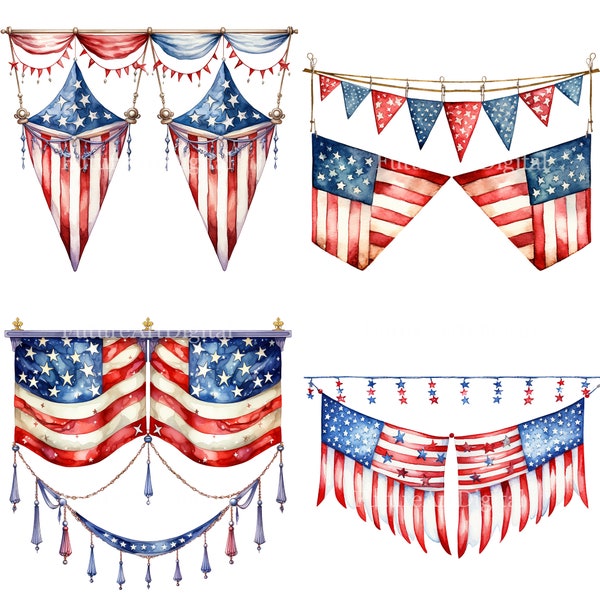 4th of July Clip Art - Etsy