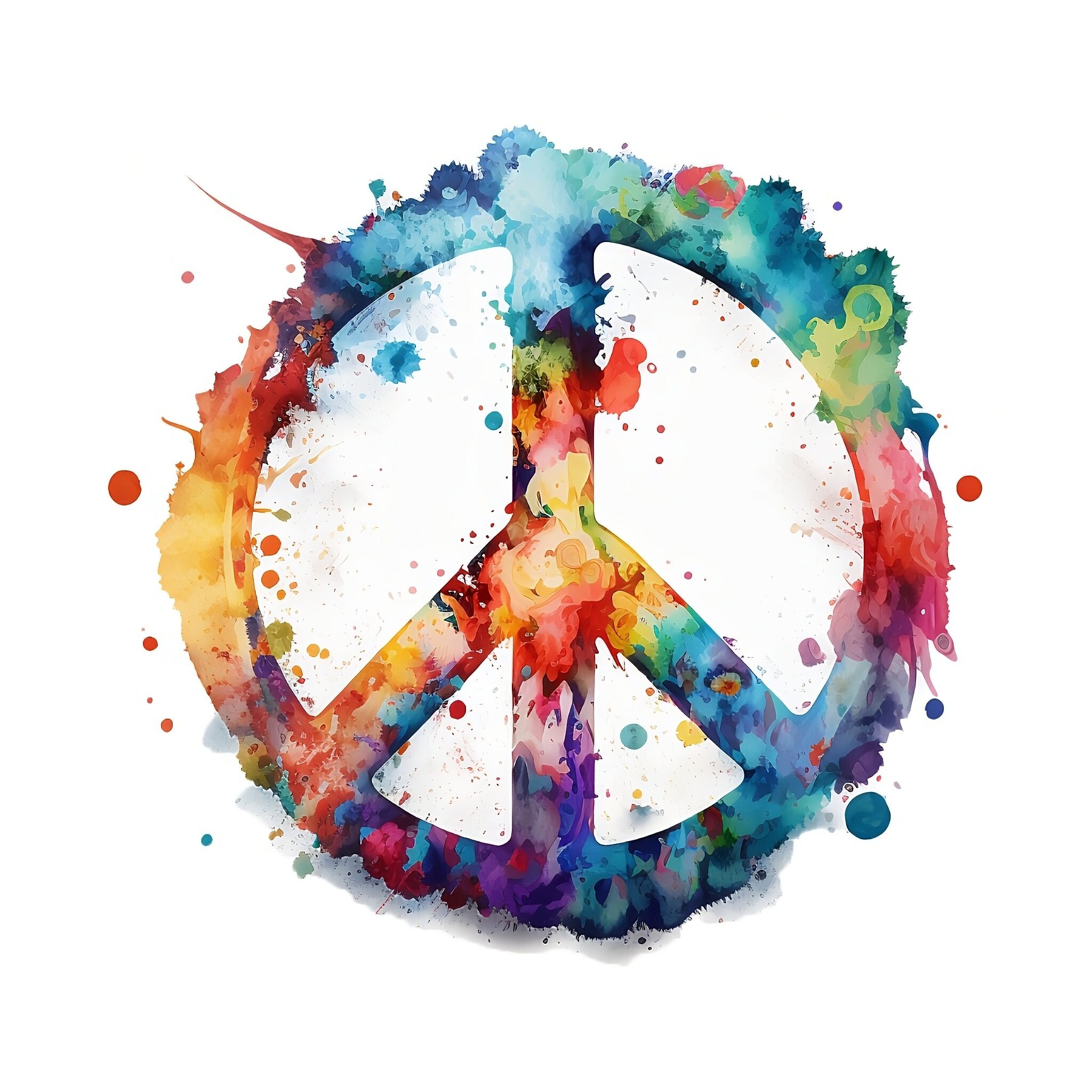 Watercolor Peace Sign PNG Peace Symbol Digital Clipart Peace - Etsy Canada