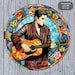 Stained Glass Elvis Presley Digital Clipart, Elvis Sublimation PNG ...