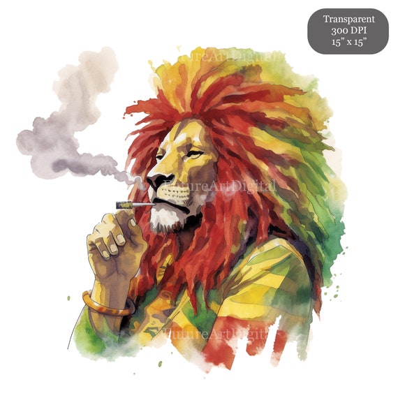 Rasta Lion Drawing Lion Dreads Vector Cheap Style