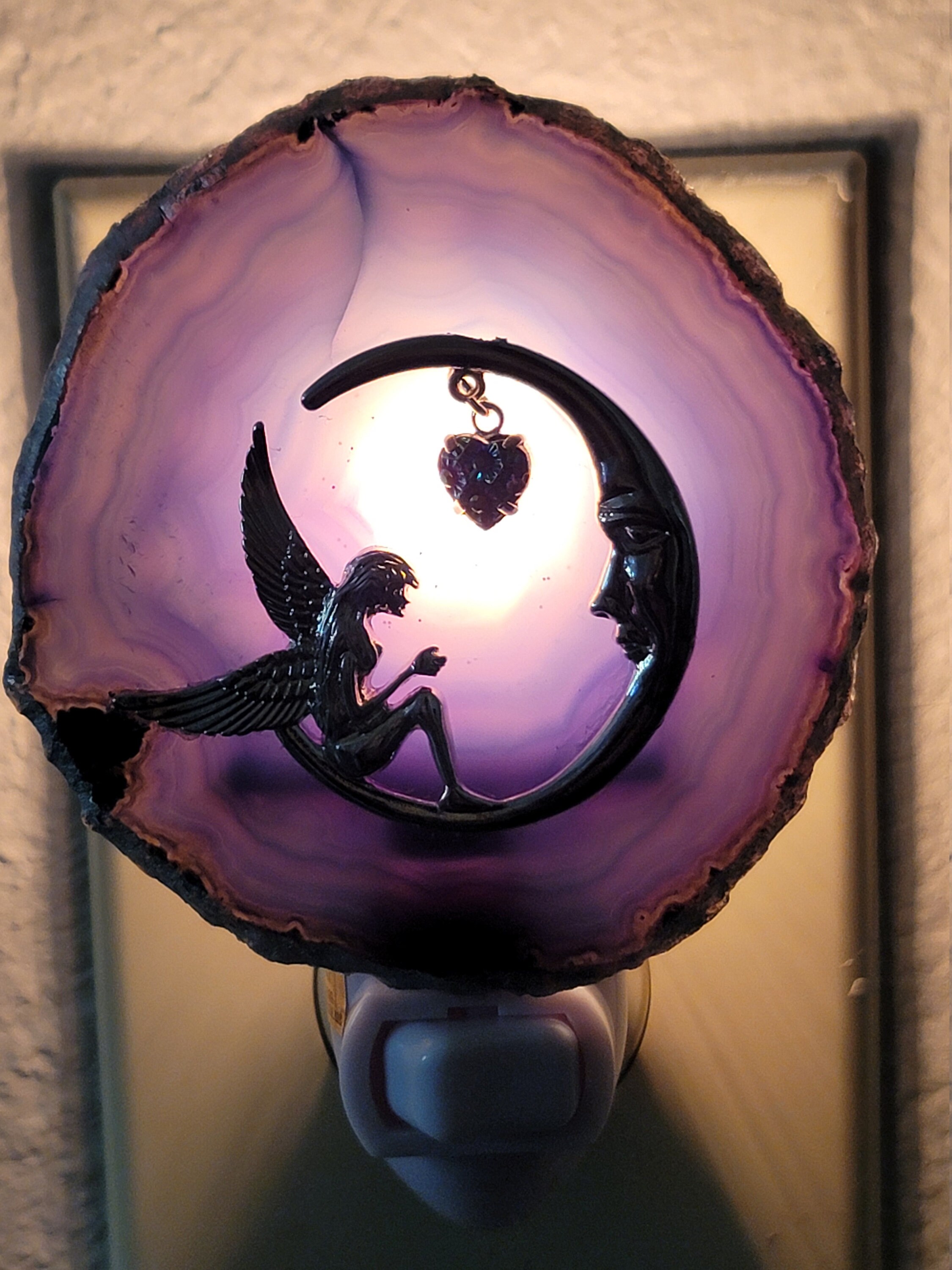 Agate Night Light Fairy Night Light Geode Night Light - Etsy