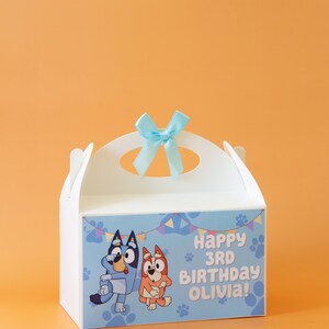 Bluey Gable Boxes Custom Treat Boxes Bluey Treat Boxes Bluey ...