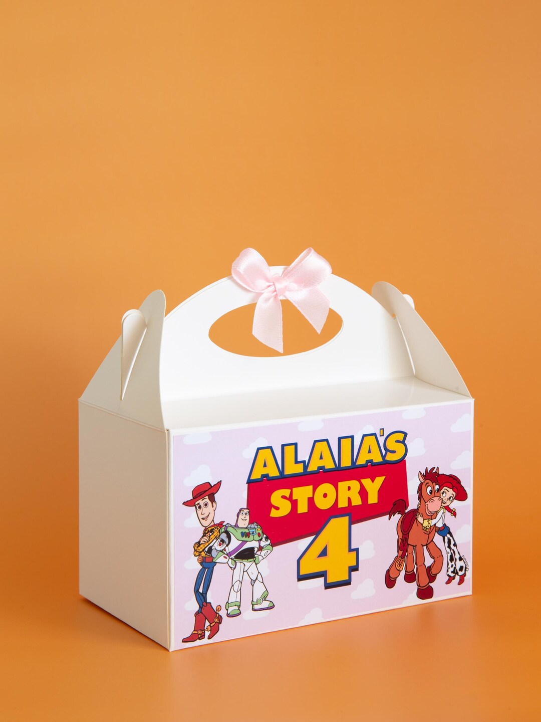 Gable Box Toy Girl Treat Box Custom Gable Box Pink Toy Favor ...