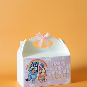 Bluey Gable Boxes Custom Treat Boxes Bluey Treat Boxes Bluey ...