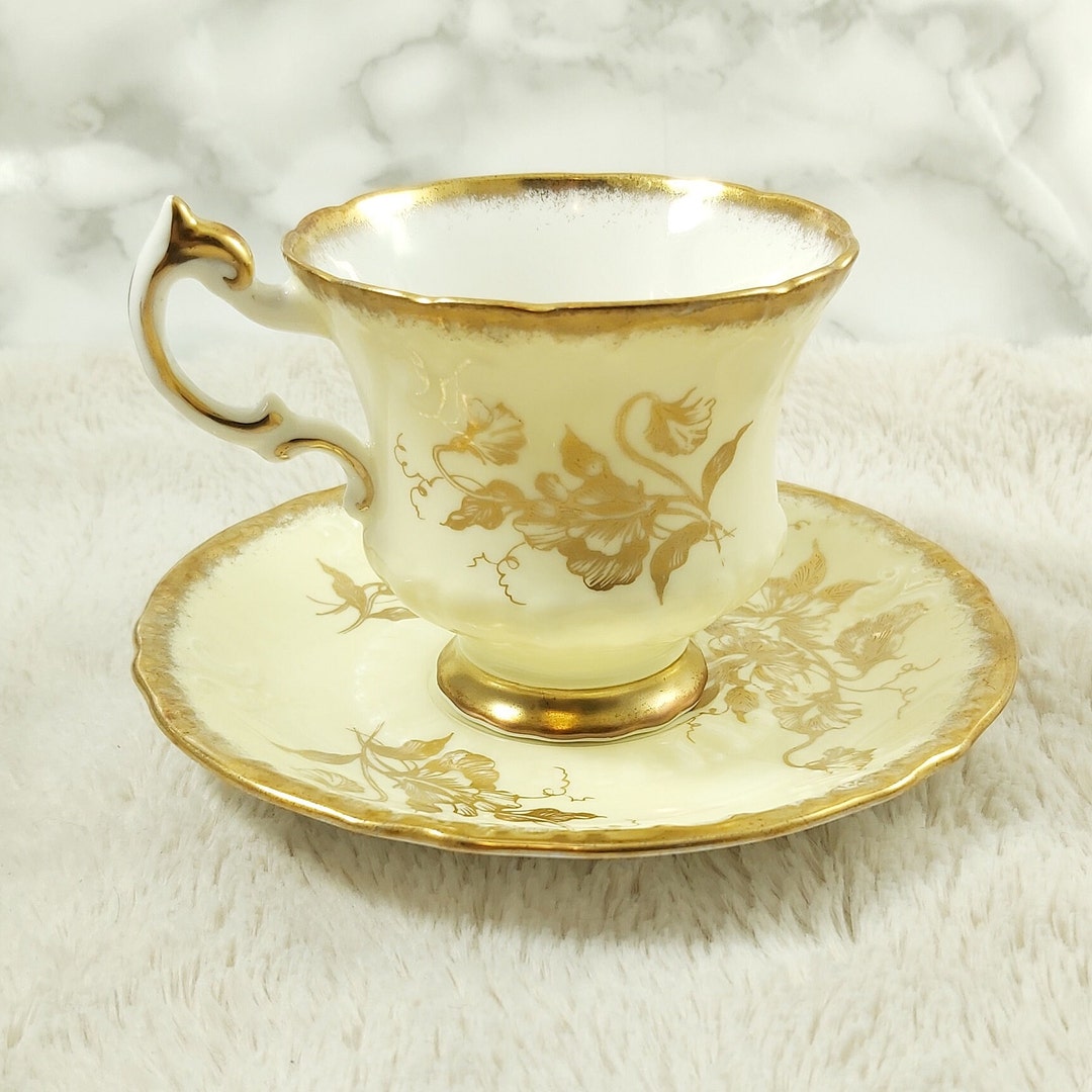 Tasse à Thé Et Soucoupe Vintage Paragon Golden Glory Fine Etsy Canada