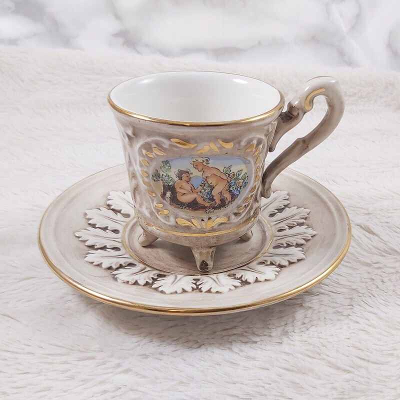 Footed Tea Cups - Etsy