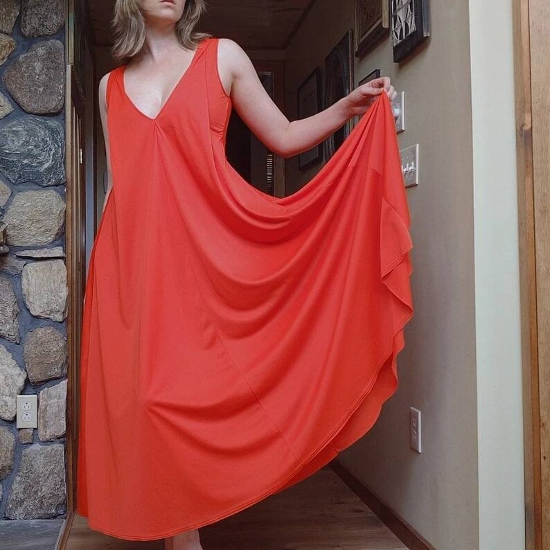 Vintage 60s Glydons Hollywood Low Cut Red Sleeveless Formal - Etsy