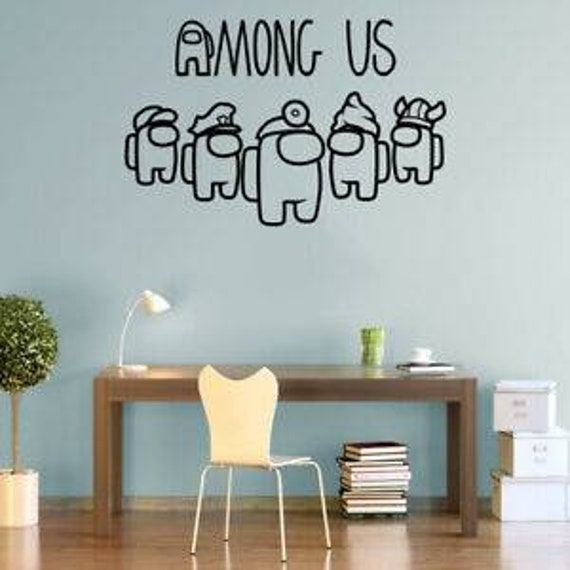 Among Us Imposter Inspired Wall Decal Wall Sticker | Etsy UK