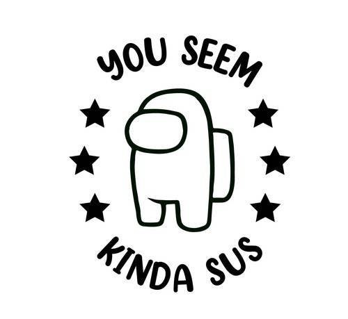 Among Us , Imposter Inspired Wall Decal, Wall Sticker - Etsy UK