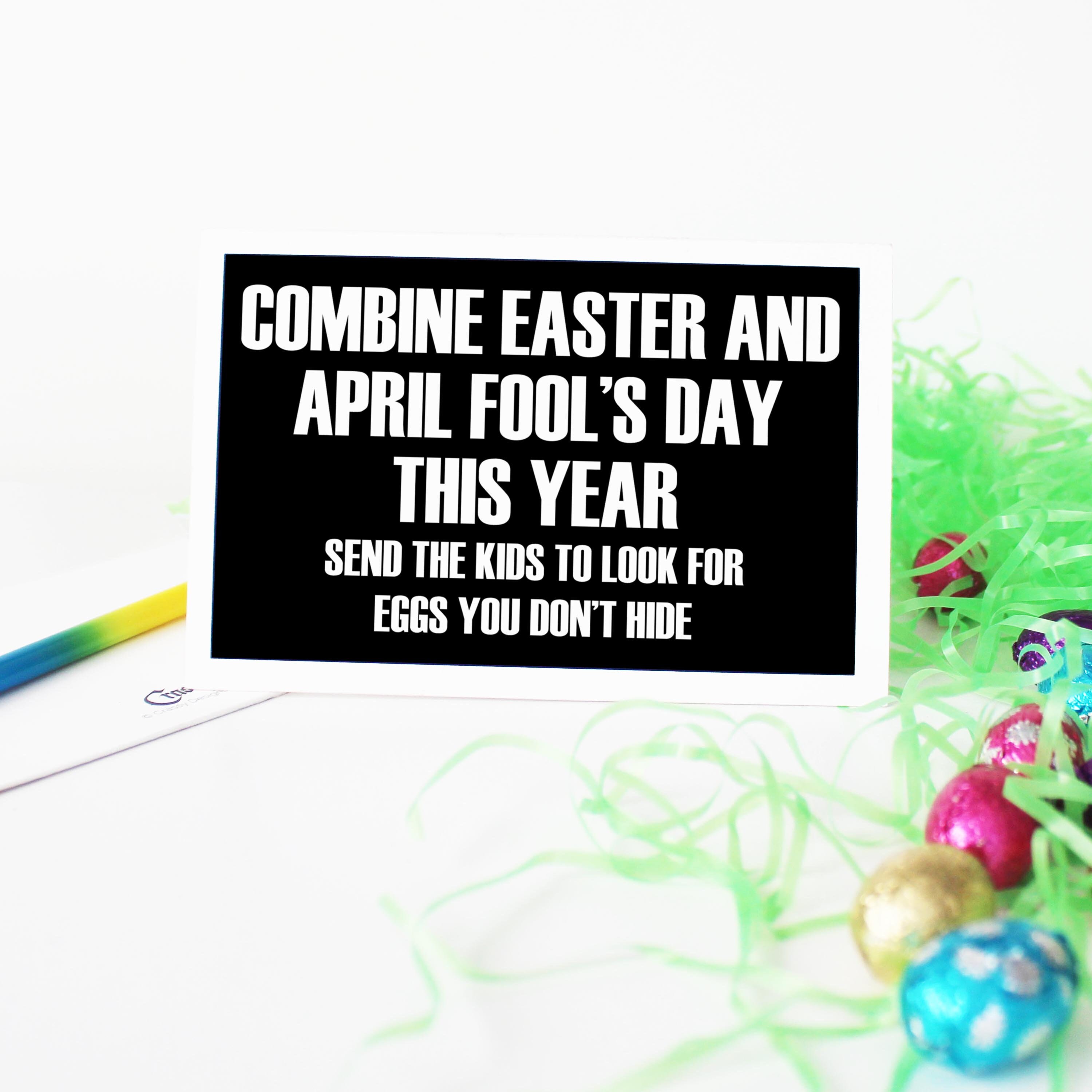 Funny Easter April Fools Card: Printable Greeting Card (PDF) - Etsy
