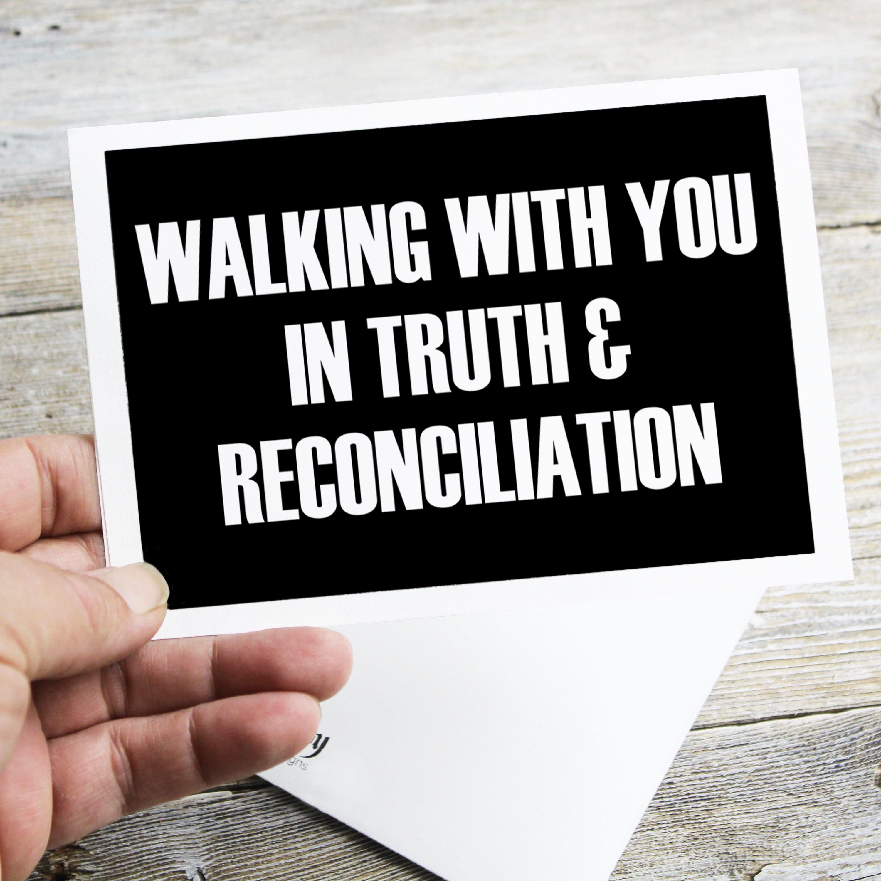 Printable Truth and Reconciliation Card. Walking With You in - Etsy