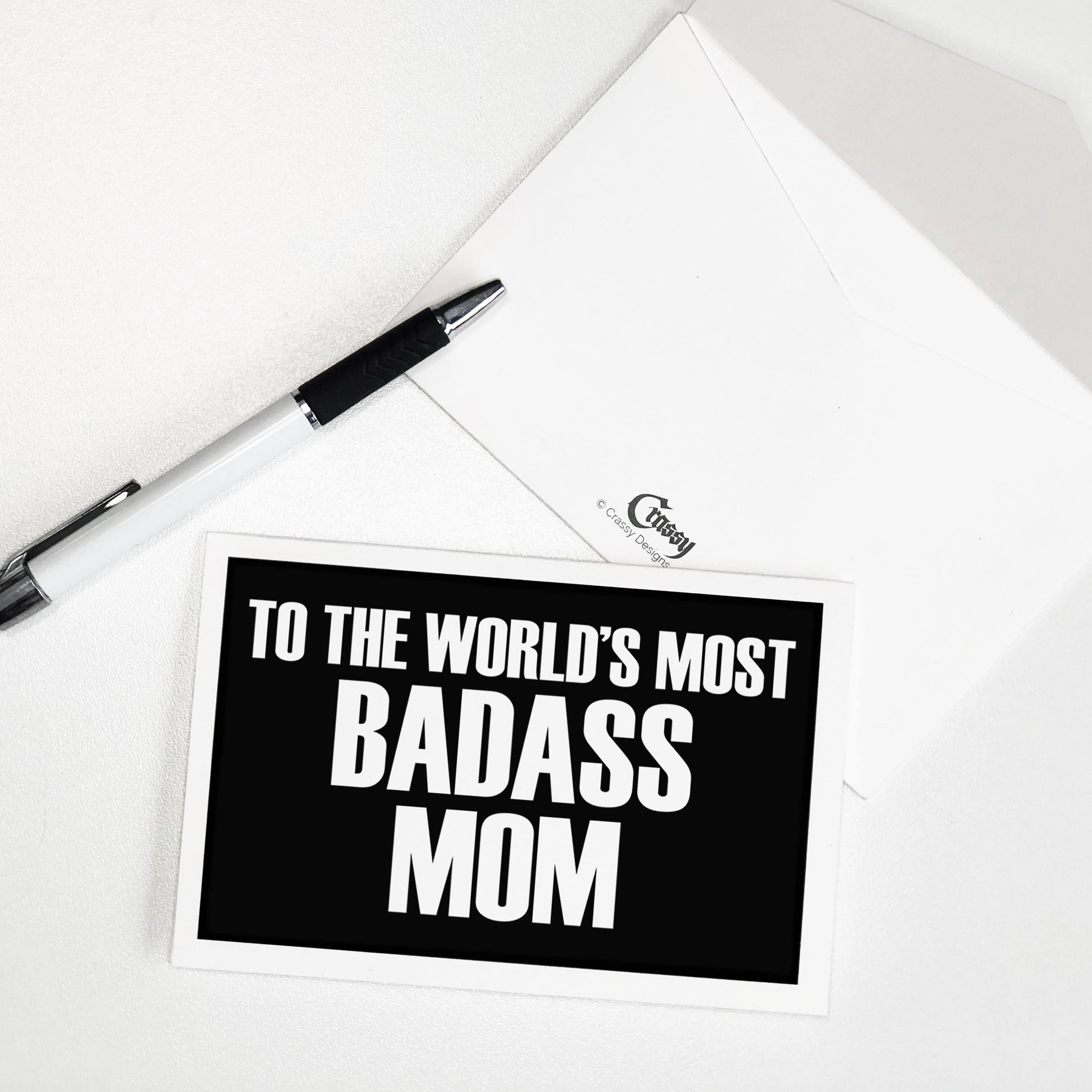 Printable Mothers Day Card. to the Worlds Most Badass Mom. - Etsy