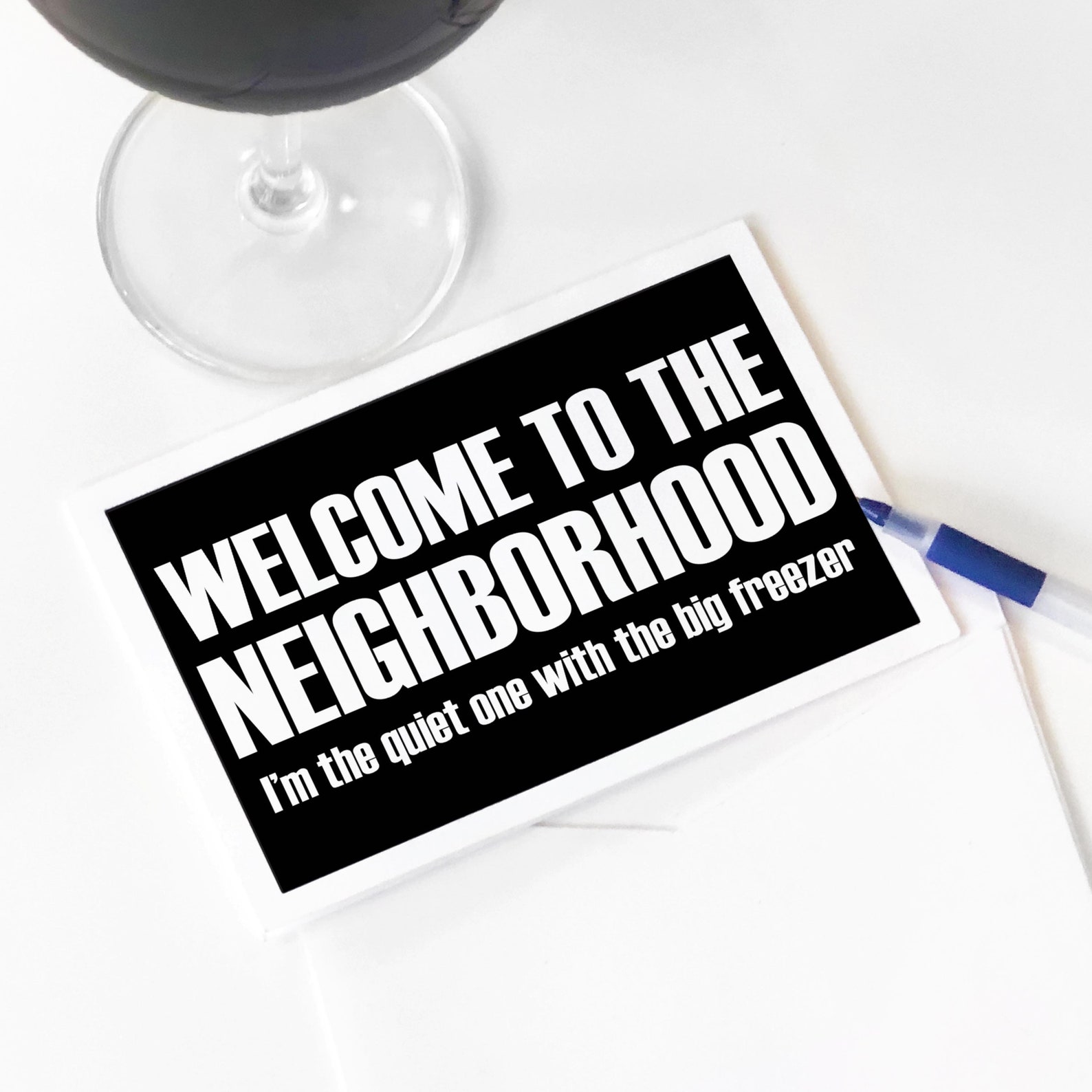 Funny Printable New Neighbors Card. Welcome to the Neighborhood ...