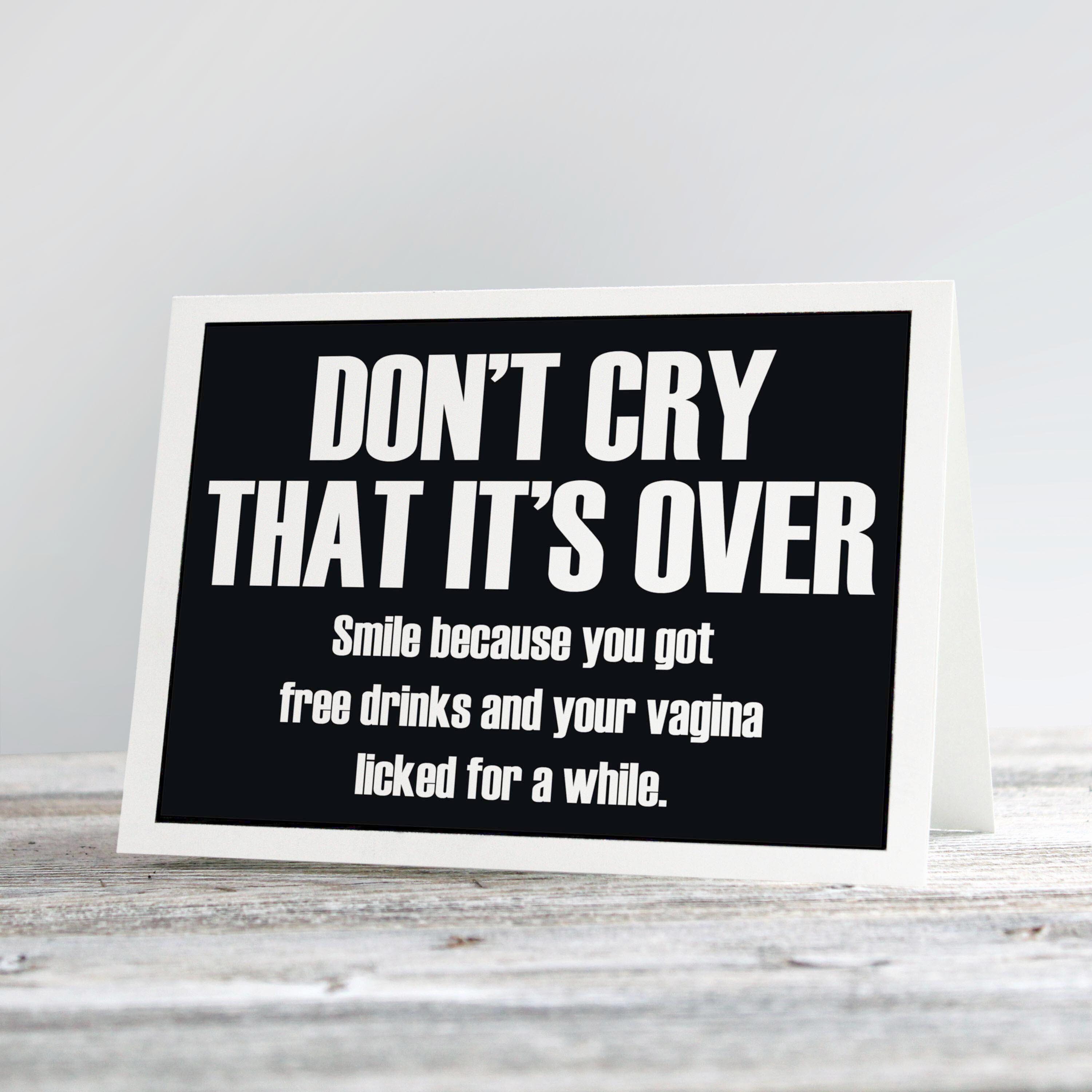 Printable Adult Divorce or Break up Card. Don't Cry That - Etsy