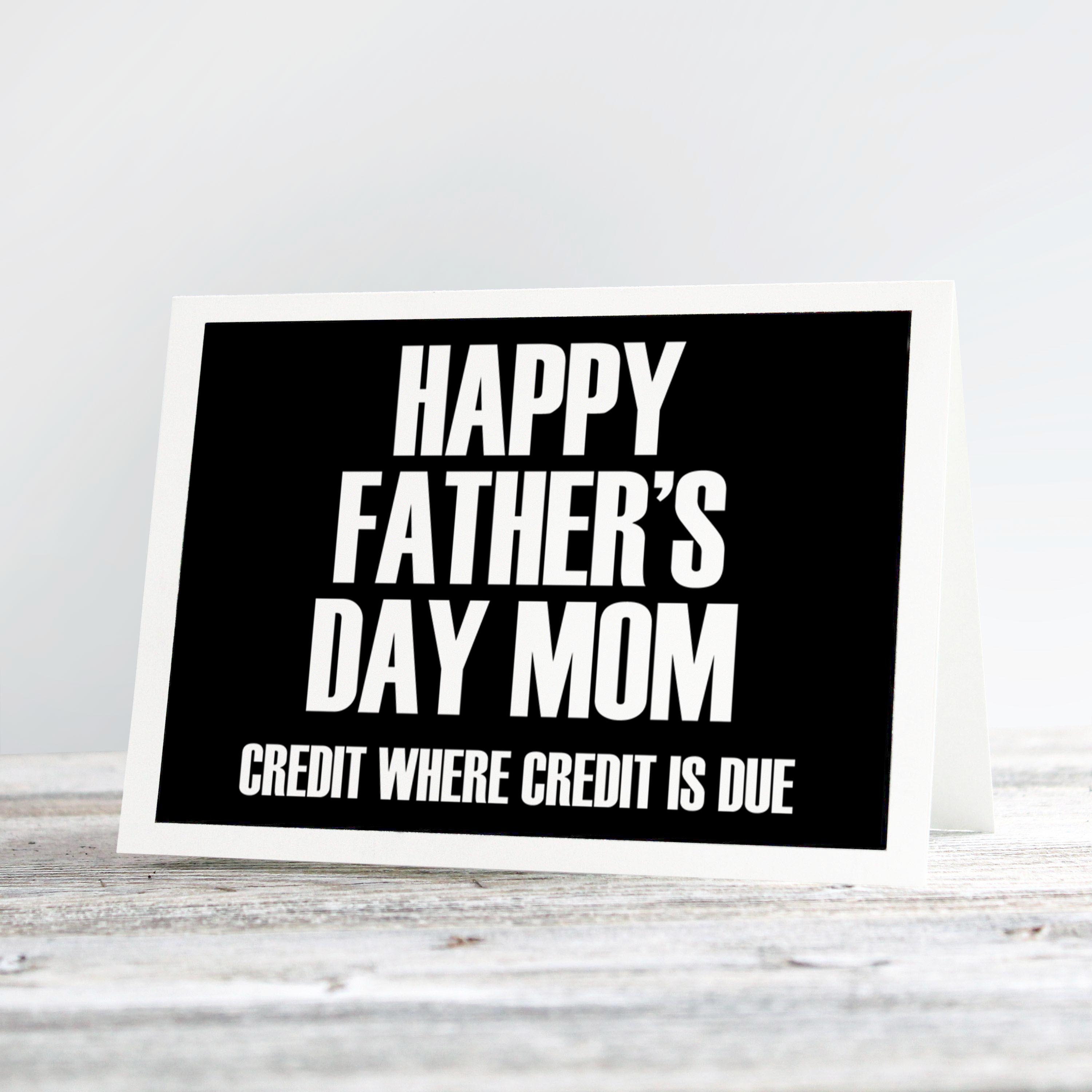 Printable Fathers Day Card for Mom. Happy Fathers Day Mom. - Etsy