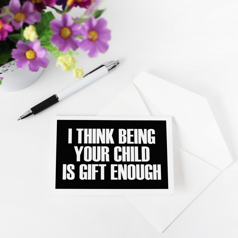 Printable Mothers Day Card and Envelope. I Think Being You | Etsy