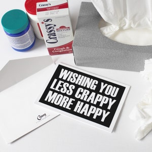 Funny Printable Get Well Card. Less Crappy. Funny Card, Instant ...