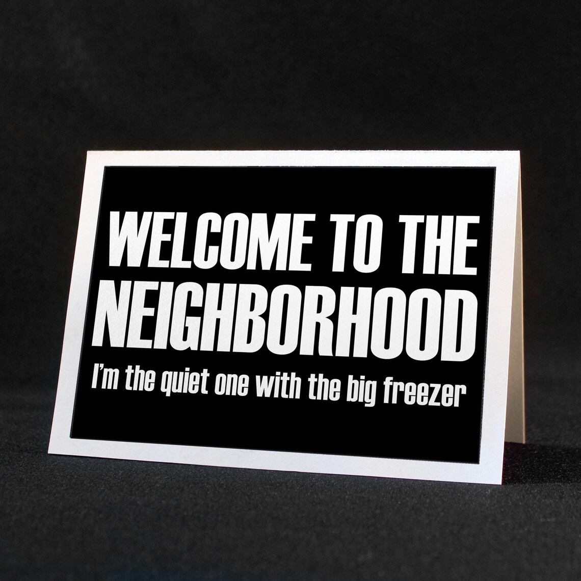 Funny Printable New Neighbors Card. Welcome to the | Etsy