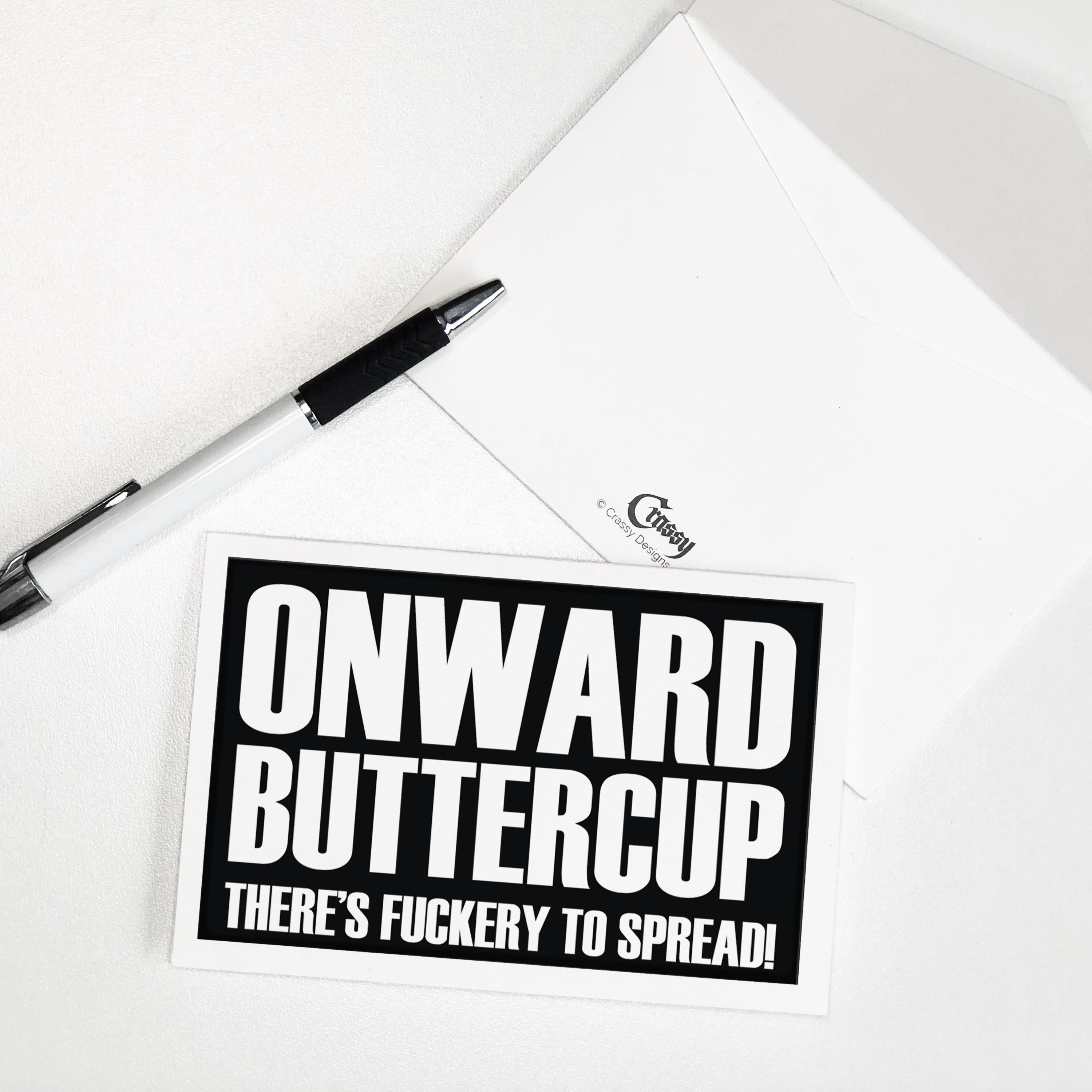 Printable Friend Card. Onward Buttercup Funny Friendship Card, Just ...