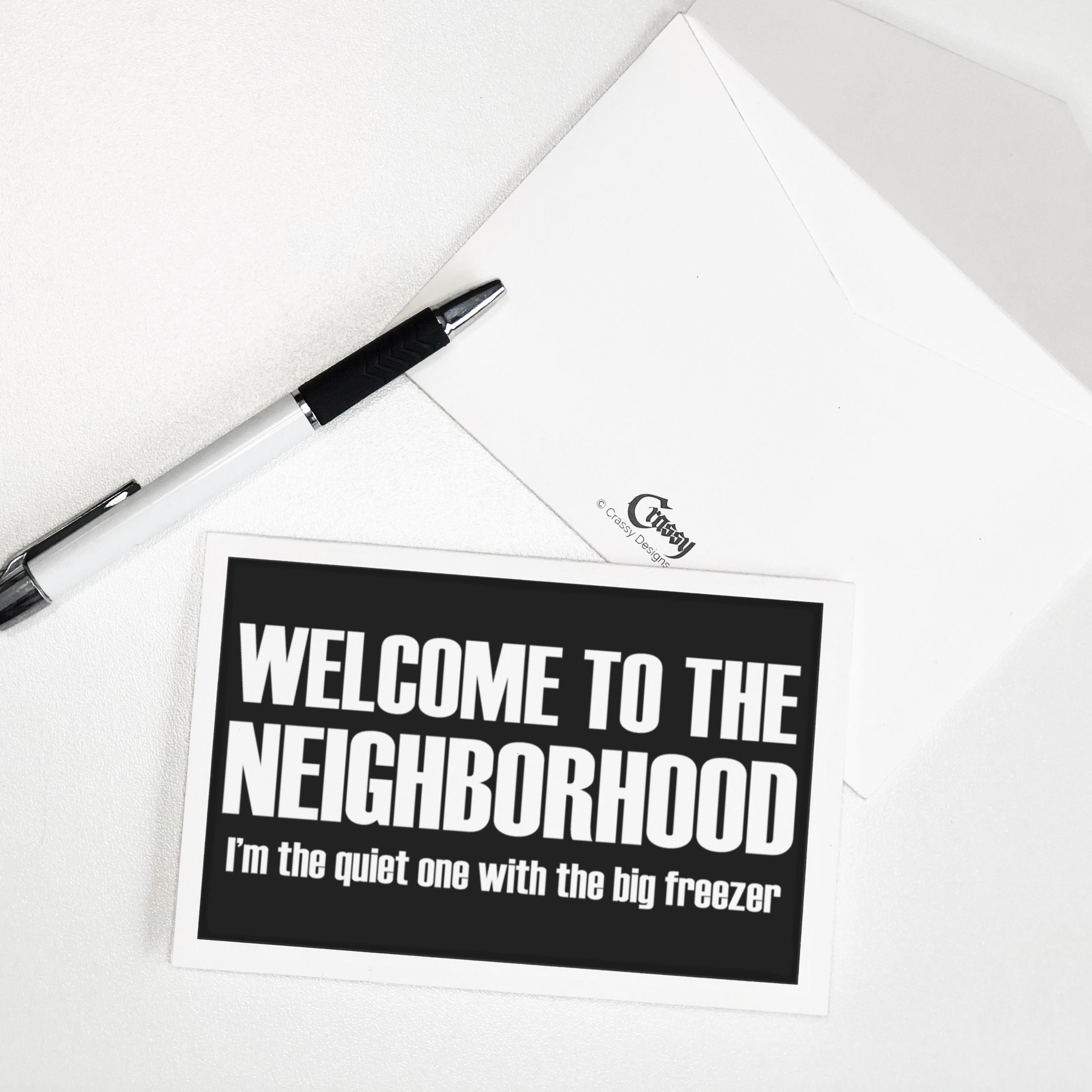Funny Printable New Neighbors Card. Welcome to the Neighborhood ...