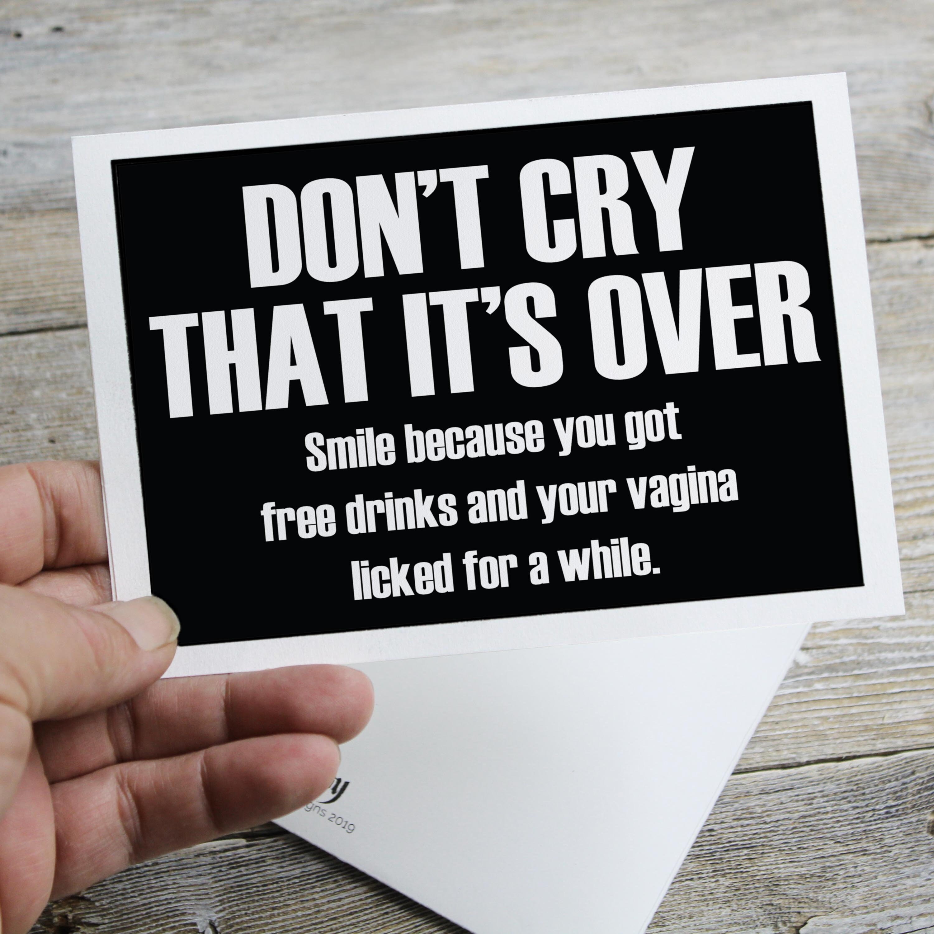 Printable Adult Divorce or Break up Card. Don't Cry That - Etsy