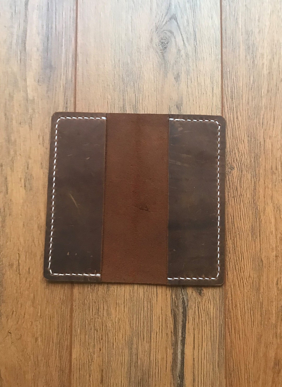 Rustic Crazy Horse Leather Checkbook Cover - Etsy