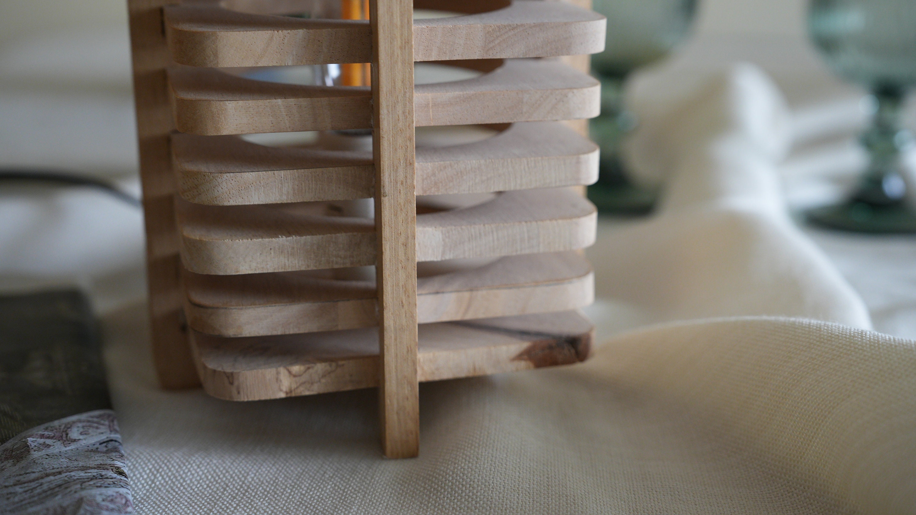 Handcrafted Unique Wooden Lamp Boho Natural Design Cozy and Artisanal ...