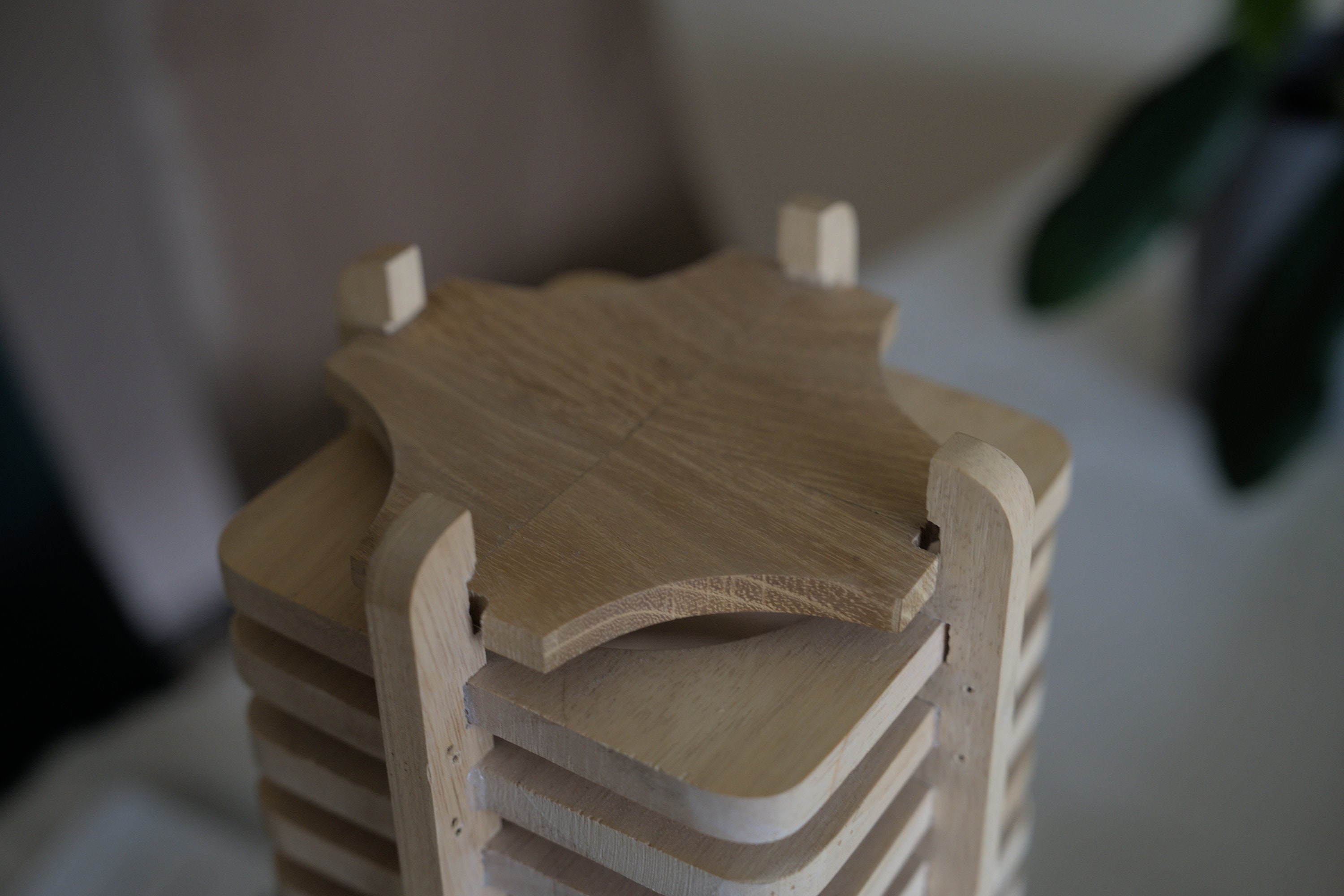 Handcrafted Unique Wooden Lamp Boho Natural Design Cozy and Artisanal ...