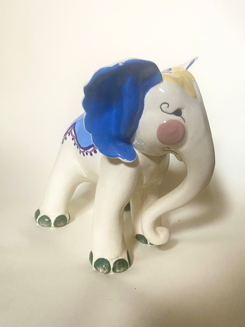 Vintage Kay Finch California Pottery Circus Elephant Peanut | Whimsical ...