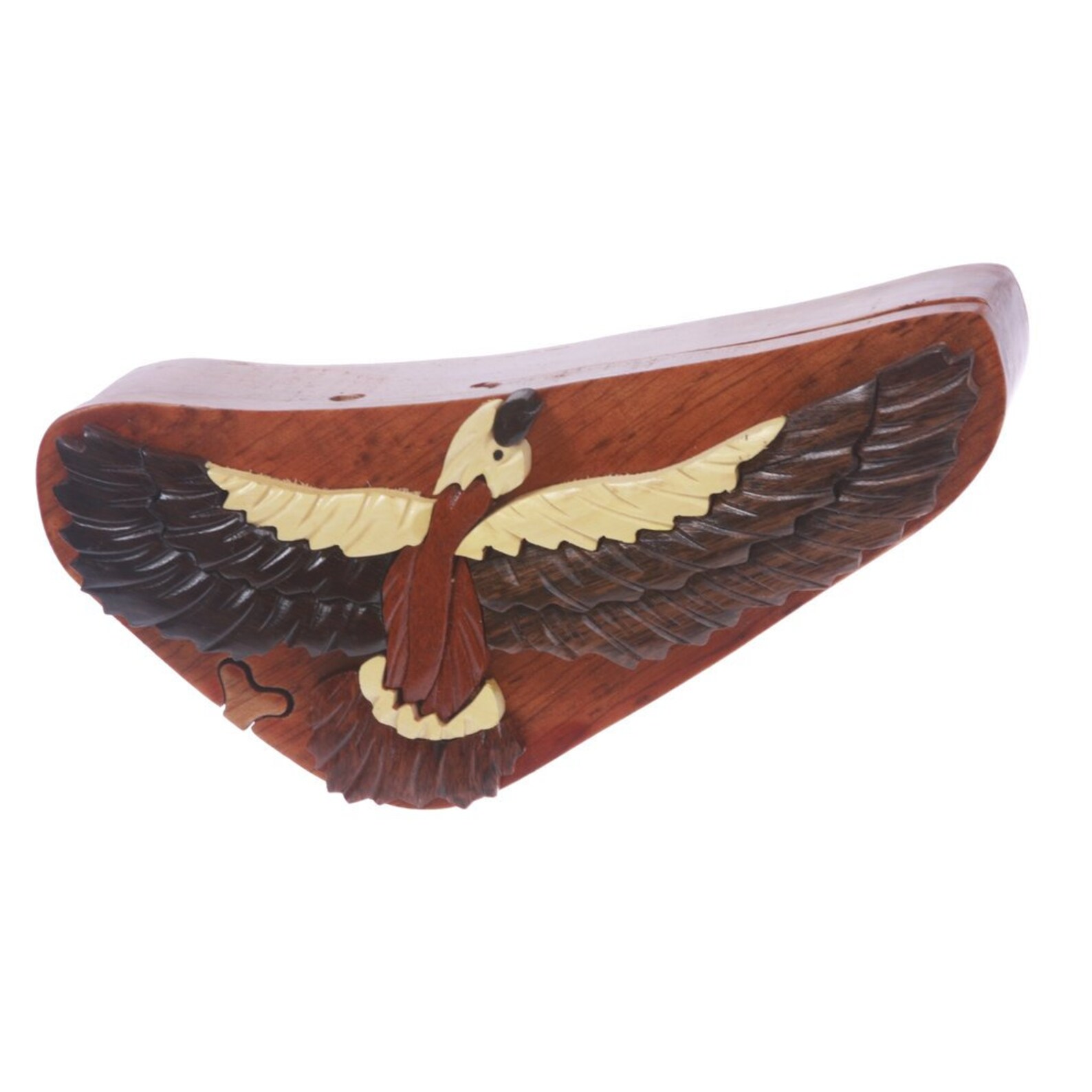 Handcrafted Wooden Animal Shape Lovely American Eagle Handmade Secret ...