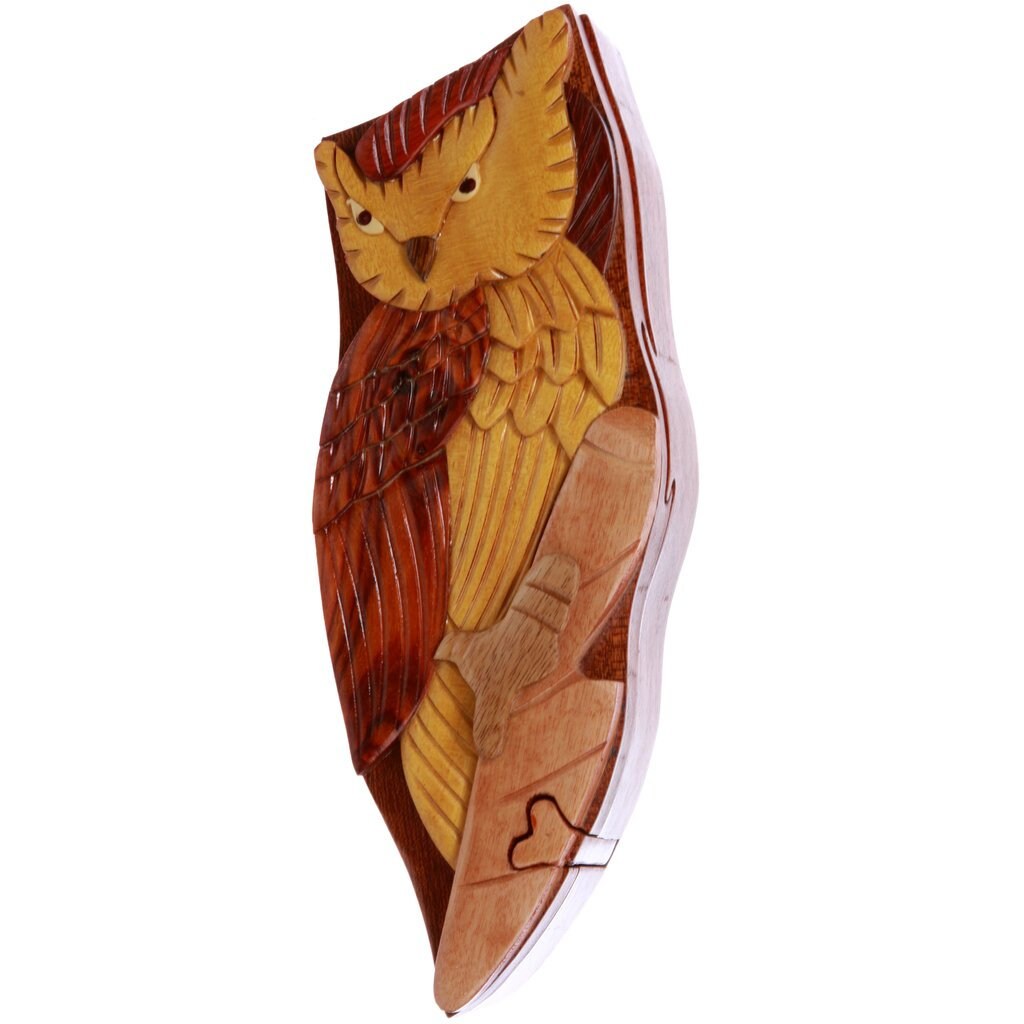 Handcrafted Wooden Animal Shape Lovely American Eagle Handmade Secret ...