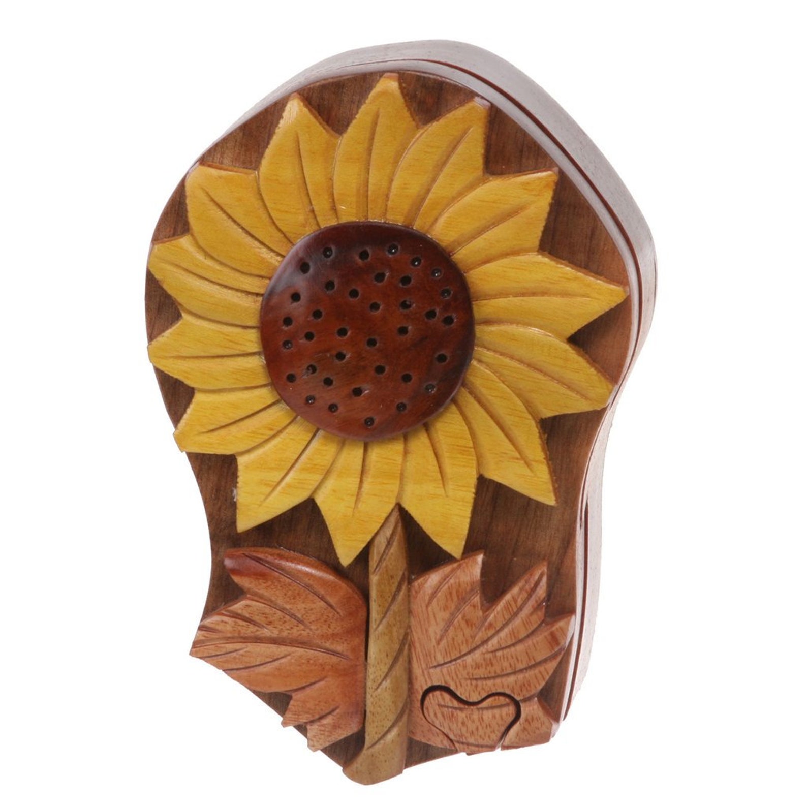 Handcrafted Wooden Floral Lovely Sunflower Handmade Secret - Etsy