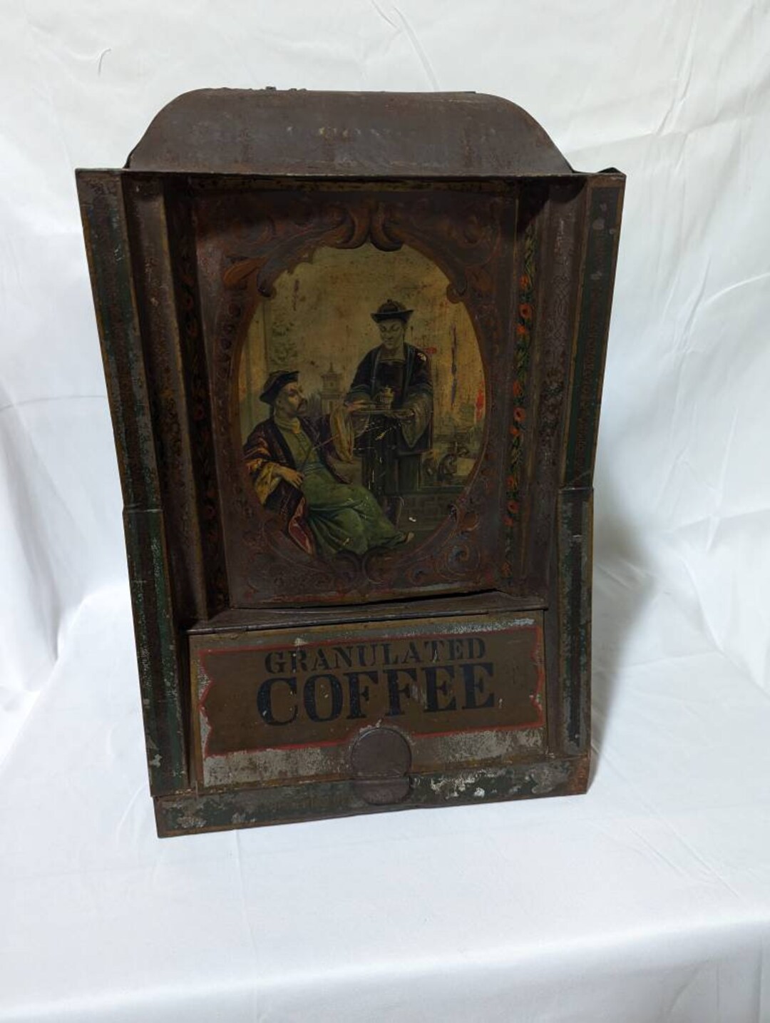 Large 1880s Victorian Coffee Tin - Etsy