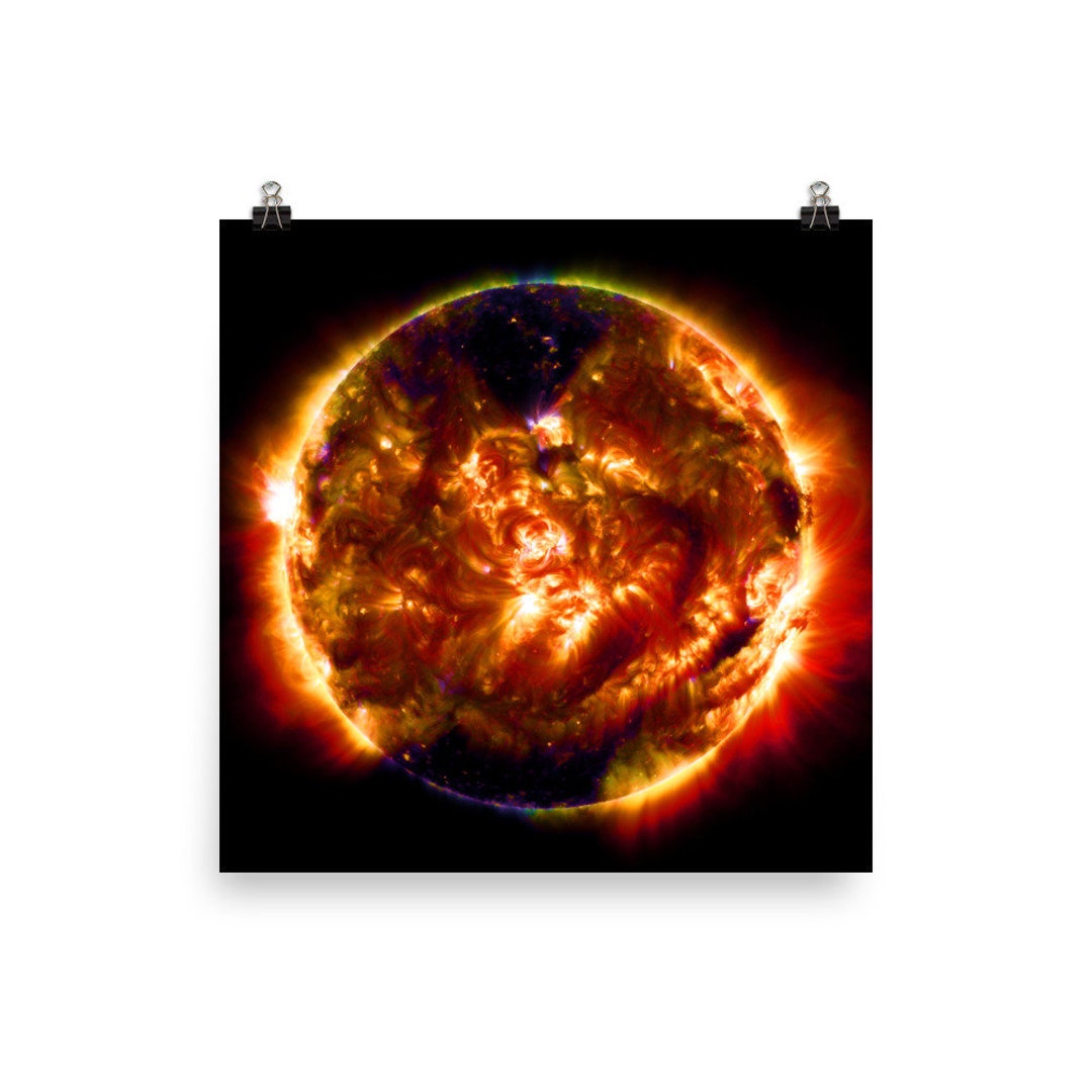 Solar Observation Poster Space Print Galaxy Wall Art - Etsy