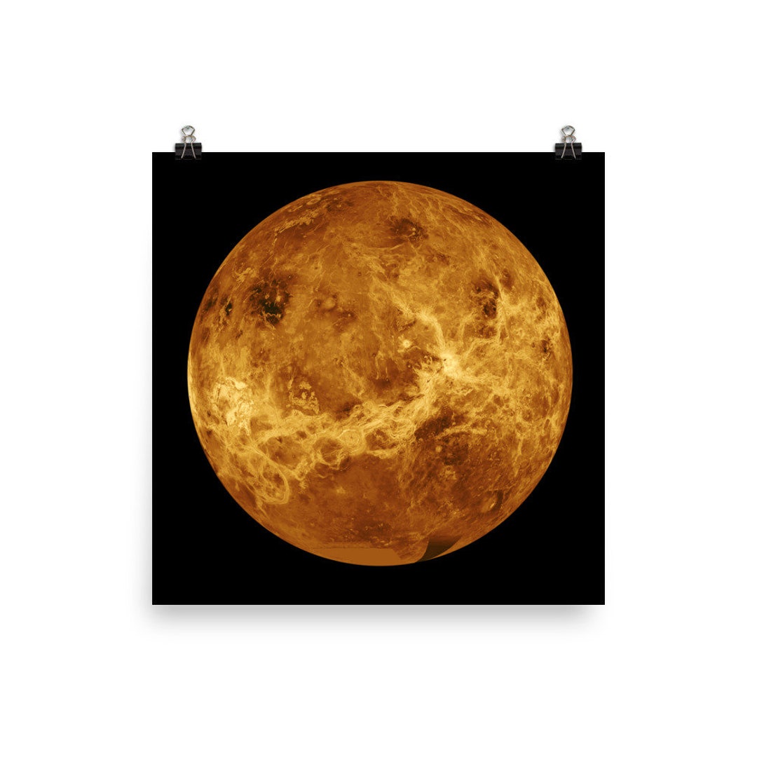Planet Venus Poster Space Planet Print Solar System Wall Art - Etsy
