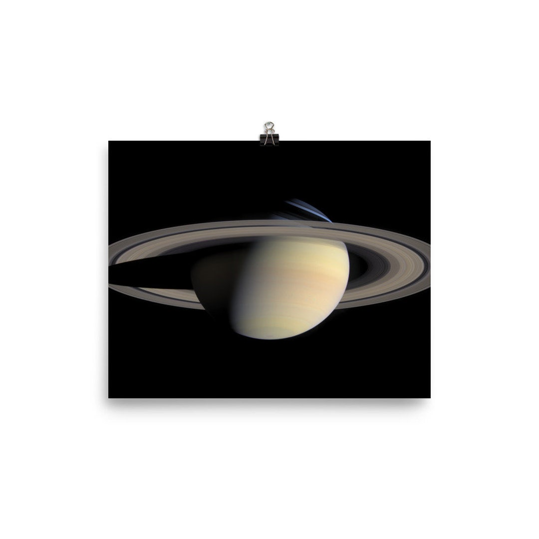 Planet Saturn Poster Space Planet Print Solar System Wall - Etsy