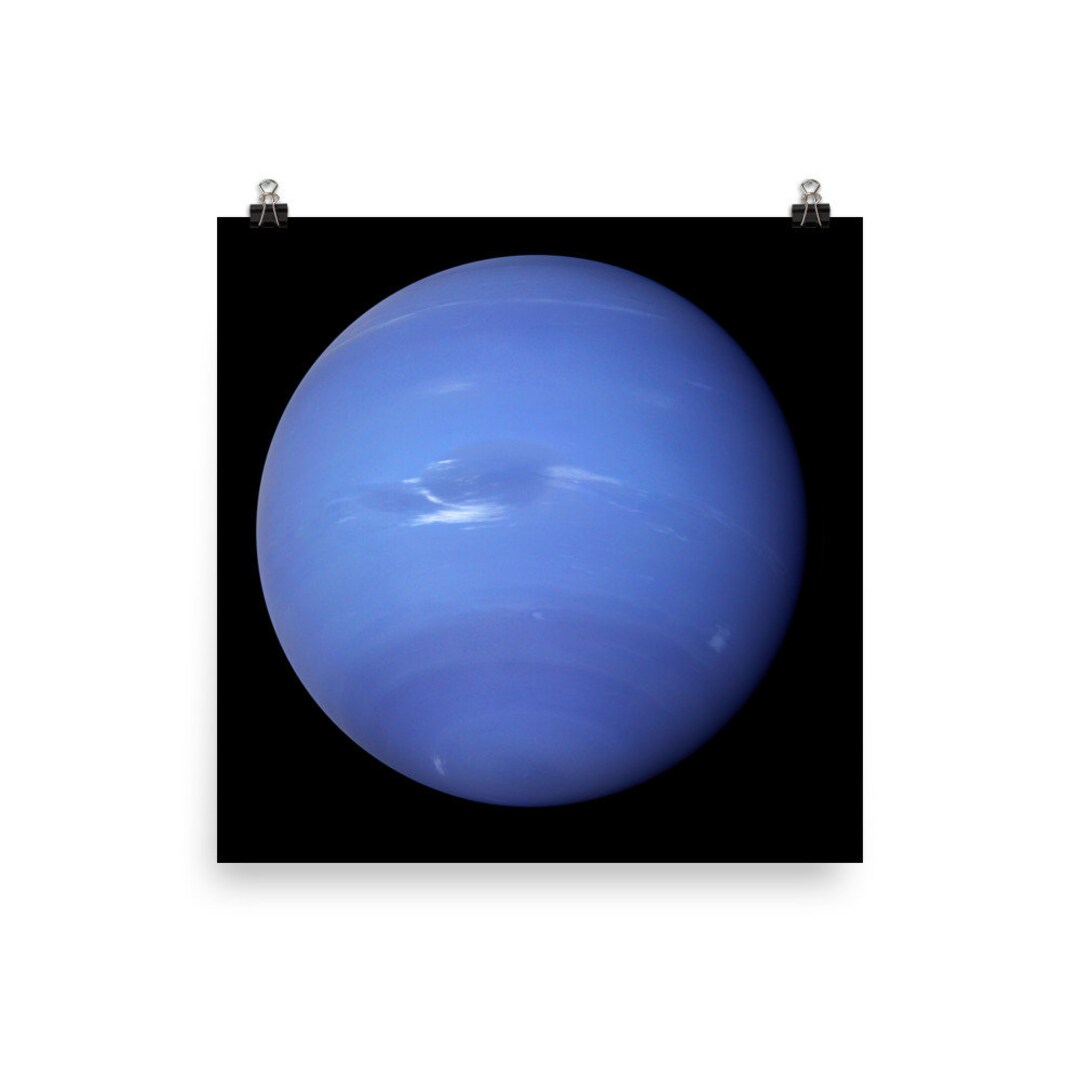 Planet Neptune Poster Space Planet Print Solar System Wall - Etsy