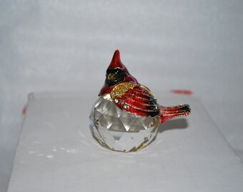 Crystal Cardinal Figurines - Etsy