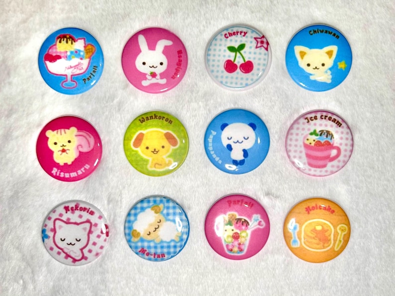 Sweet Colorful 1.5" Pinback Buttons - Etsy
