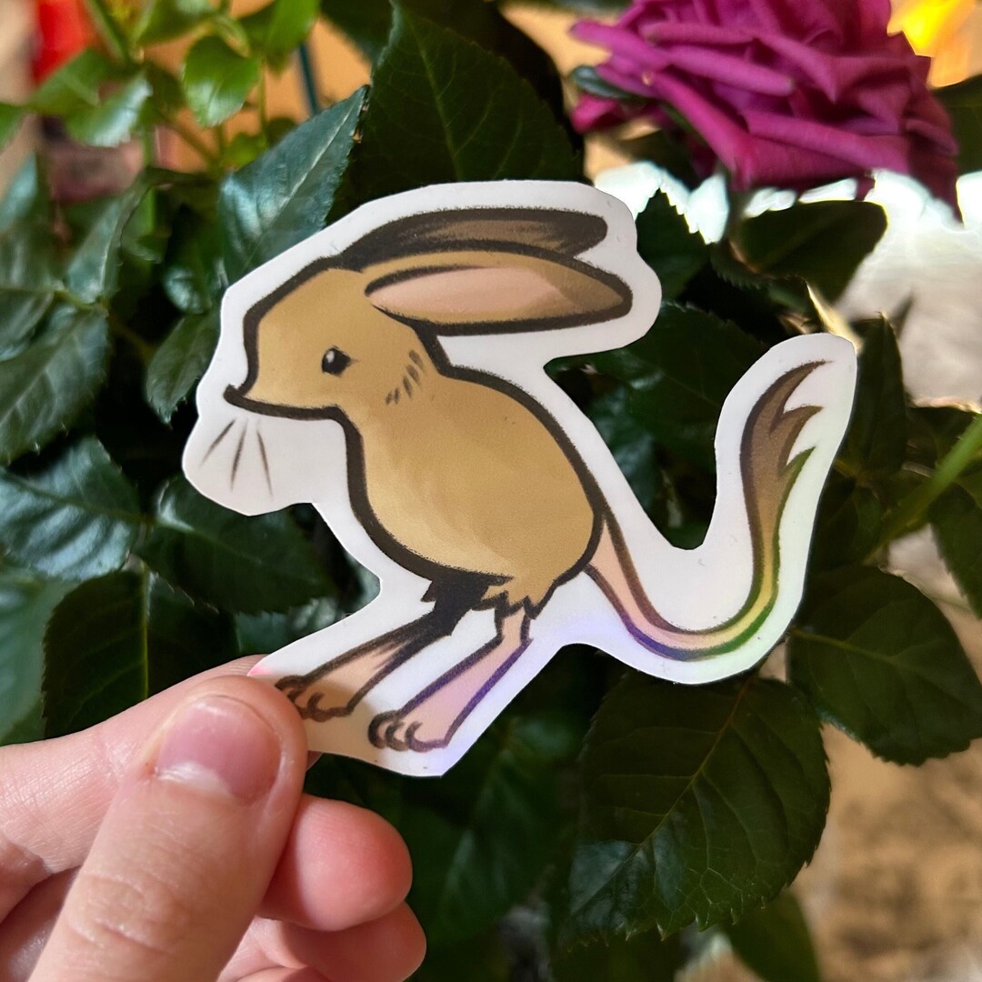 Jerboa Holographic Waterproof Sticker Decoration - Etsy