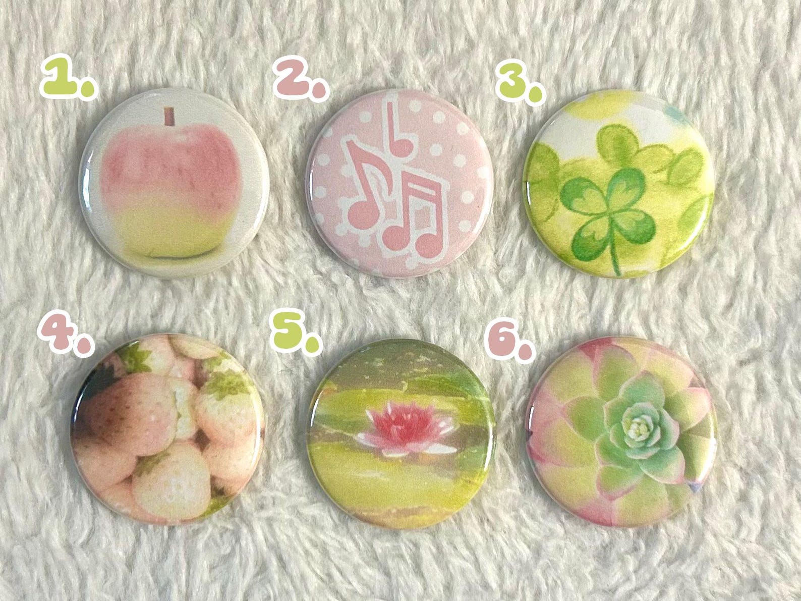 Pink and Green Aesthetic Bundle 1.5" Pinback Buttons - Etsy