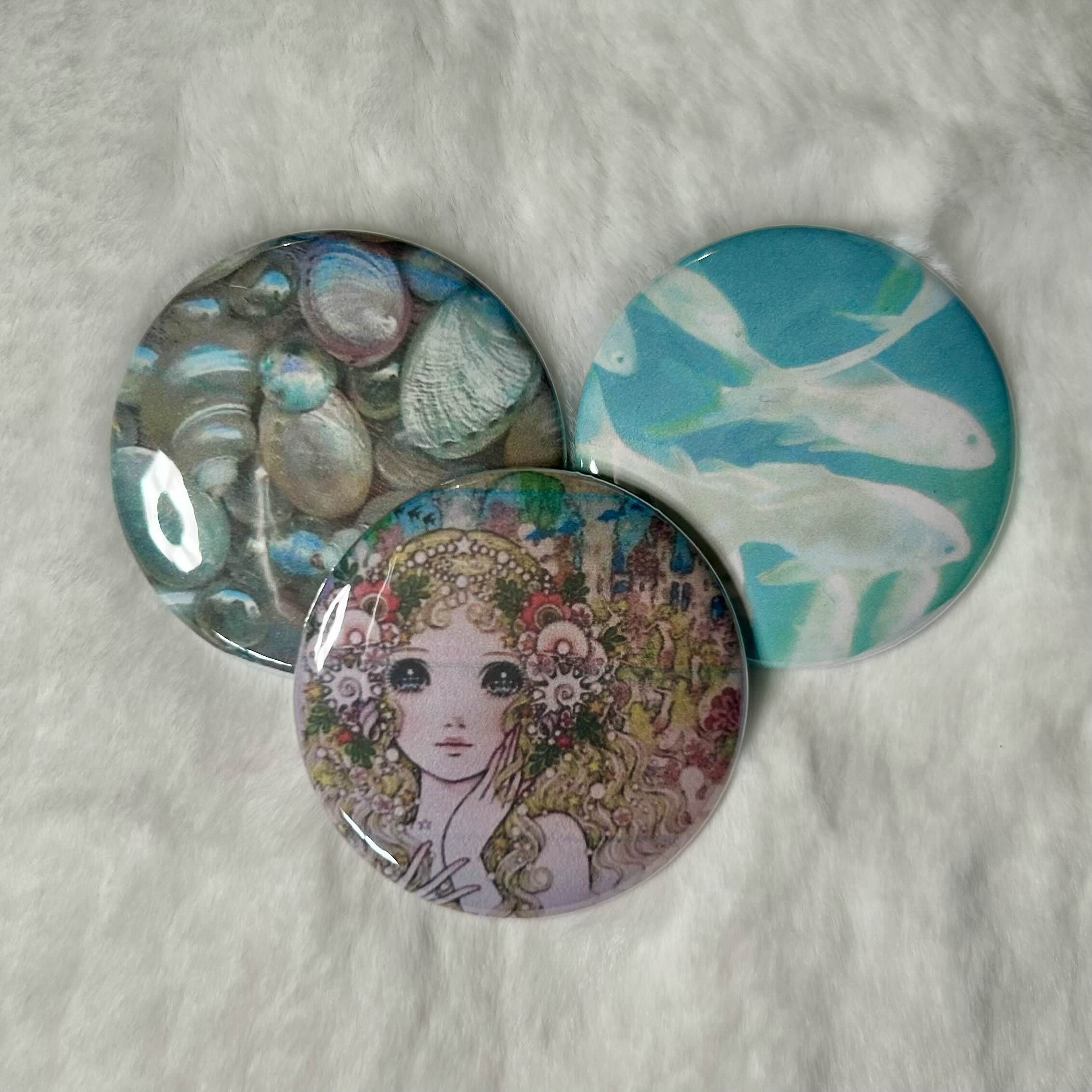 Mermaidcore Aesthetic 1.5" Pinback Buttons Siren Aesthetic - Etsy
