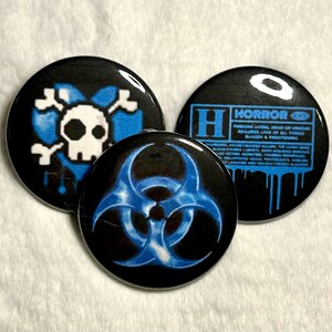 Blue Emo Scene Mall Goth Y2K 1.5" Pinback Buttons - Etsy