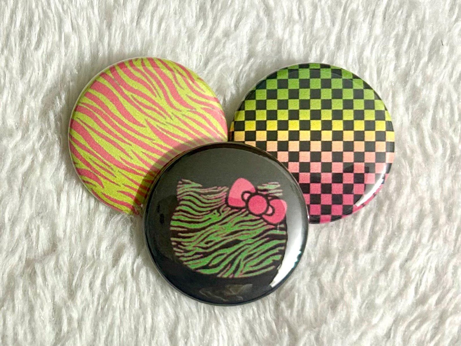 Pink & Green Emo Scene Mall Goth Y2K 1.5" Pinback Buttons - Etsy