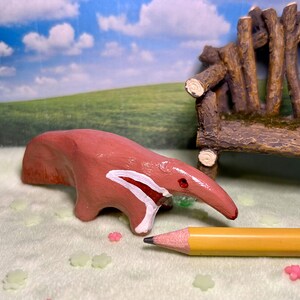 Customizable Anteater Sculpture | Polymer Clay Figure | Desk Buddy - Etsy
