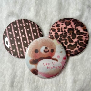 Neapolitan Pink and Brown Aesthetic 1.5" Pinback Buttons - Etsy