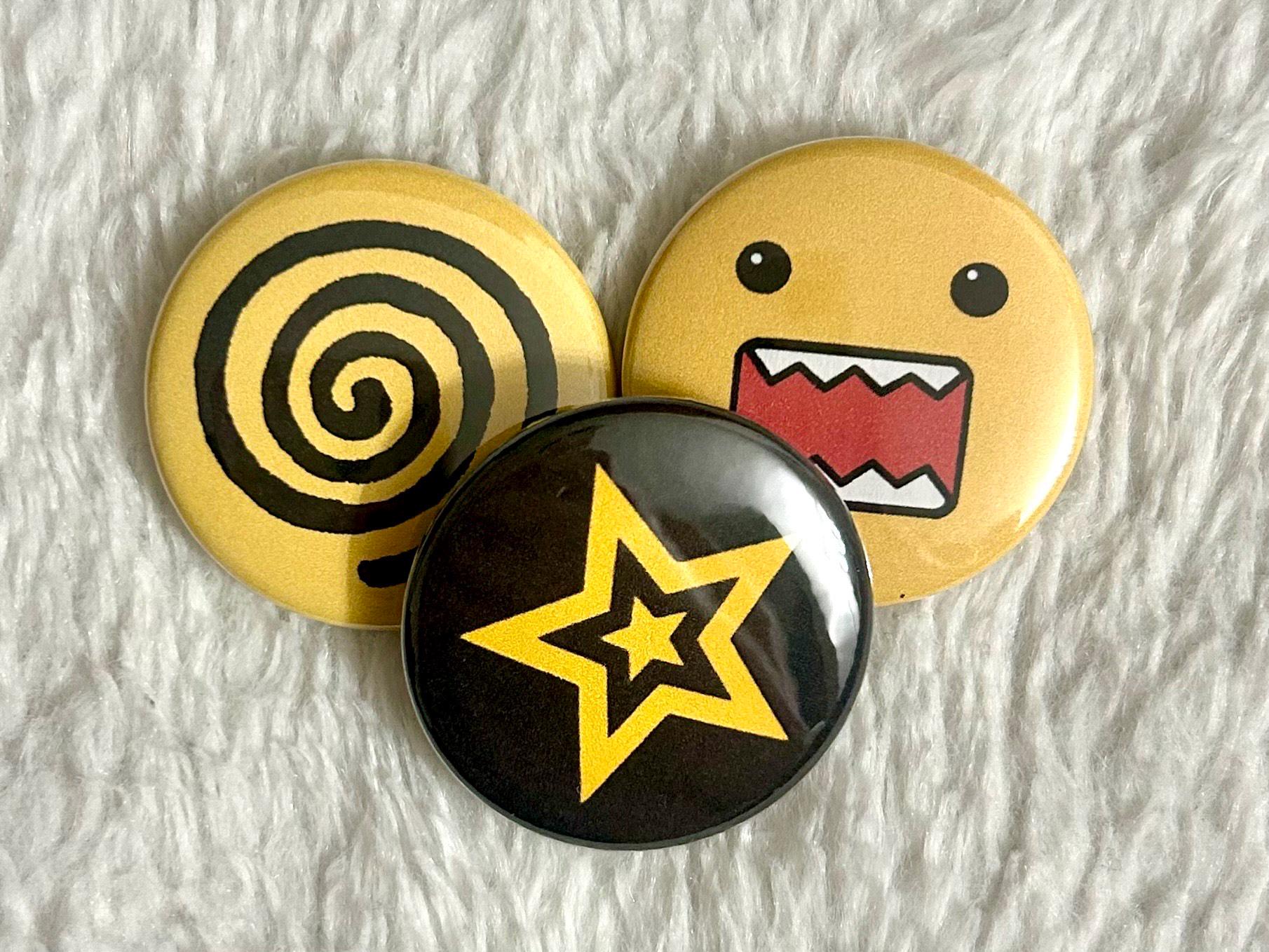 Yellow Emo Scene Mall Goth Y2K 1.5" Pinback Buttons - Etsy