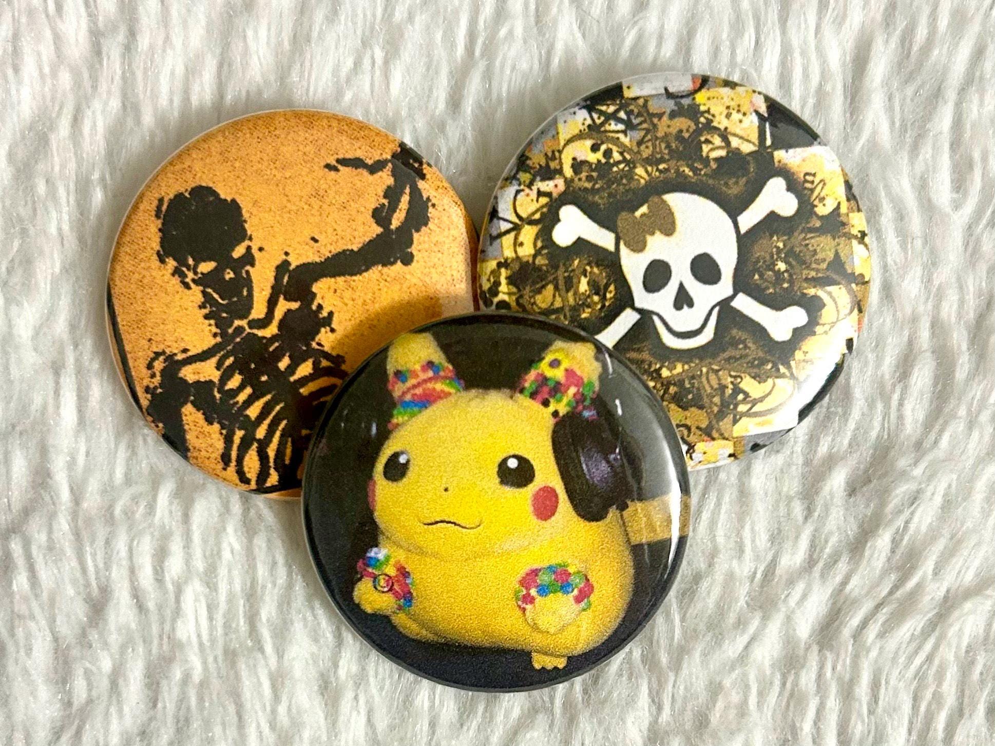Yellow Emo Scene Mall Goth Y2K 1.5" Pinback Buttons - Etsy